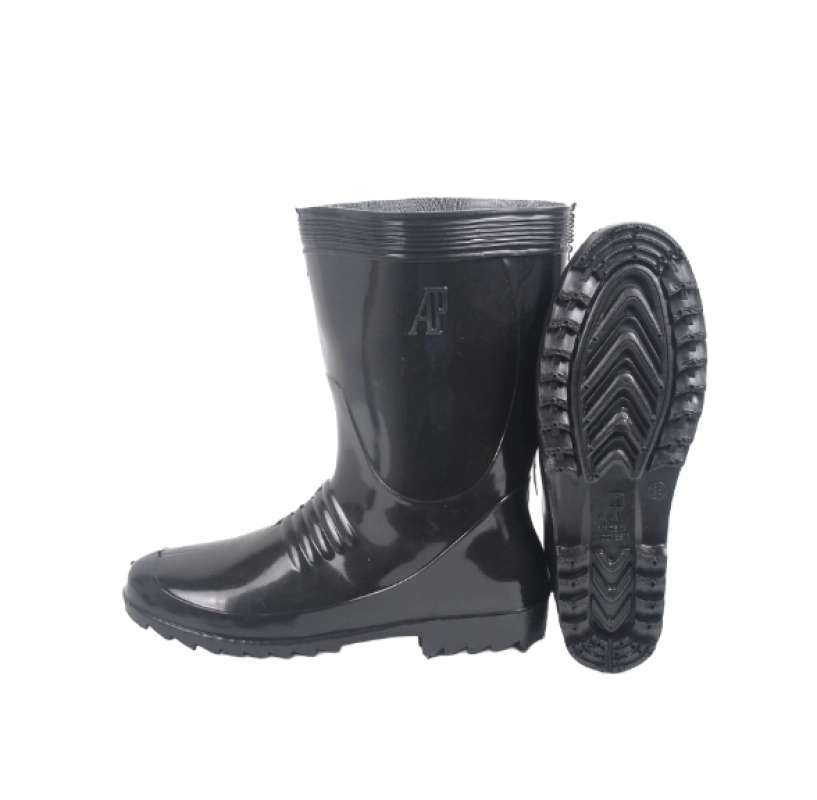 Jual Sepatu Boot Pendek Hitam Anti Air Sepatu Boot Pvc Karet Ap Boots ...