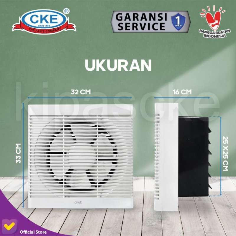 Promo Terbaik Wall Exhaust Fan Dinding 8 Hexos/heksos Tembok Cke In Out ...