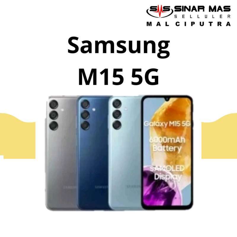 Jual Samsung Galaxy M15 5g 6/128gb [gaming Package] New - Dark Blue Di ...