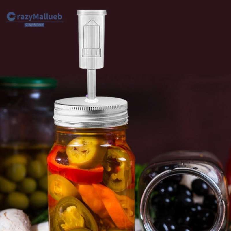 Jual Crazymallueb Wide Mouth Mason Jar Set Fermenting Kit Diy Pickle ...