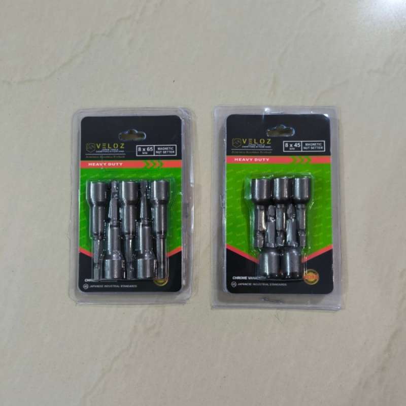 Jual Veloz (isi 5pc) Magnetic Hex Nut Set 8x45 / 8x65 Mata Roofing ...