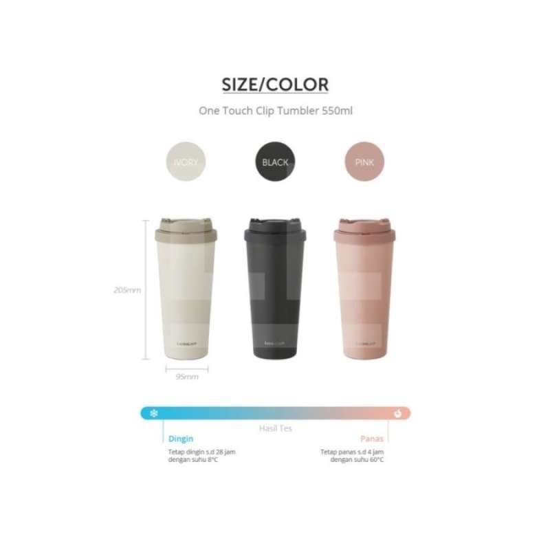 Jual Lock N Lock - One Touch Clip Tumbler 550 Ml - Termos Air Minum ...