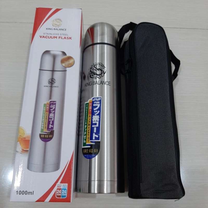Jual Vacuum Bottle / Termos Air Panas Stainless Steel 1 Liter - 1000ml ...