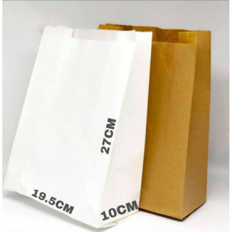 Jual Paper Bag Besar / Kantong Kertas Food Grade Untuk Makanan Dan ...