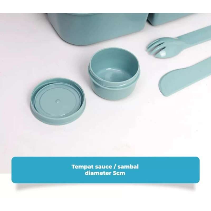 Jual Kotak Bekal Set / Lunch Box Set Sekat 3 Free Botol Dan Alat Makan - Pink 6007 Di Seller ...