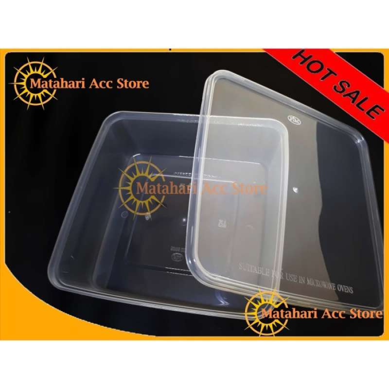 Jual Thinwall Persegi 2000ml - Kotak Makan Box Food Container - Isi ...