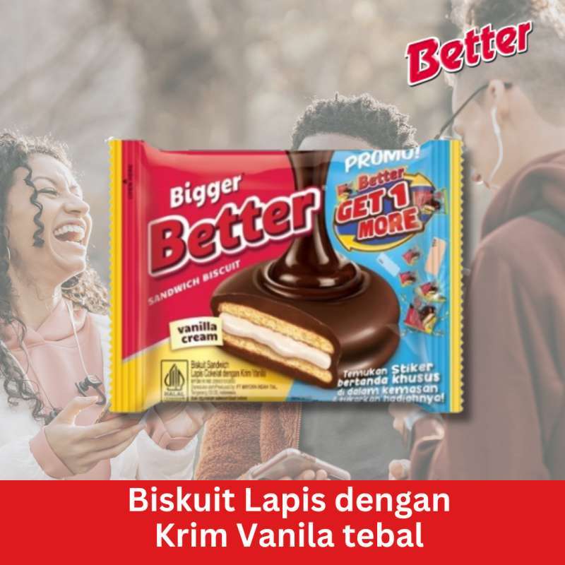 Jual Better Bigger Biscuit Coklat Isi 10 Pcs Di Seller Santoso Mart ...