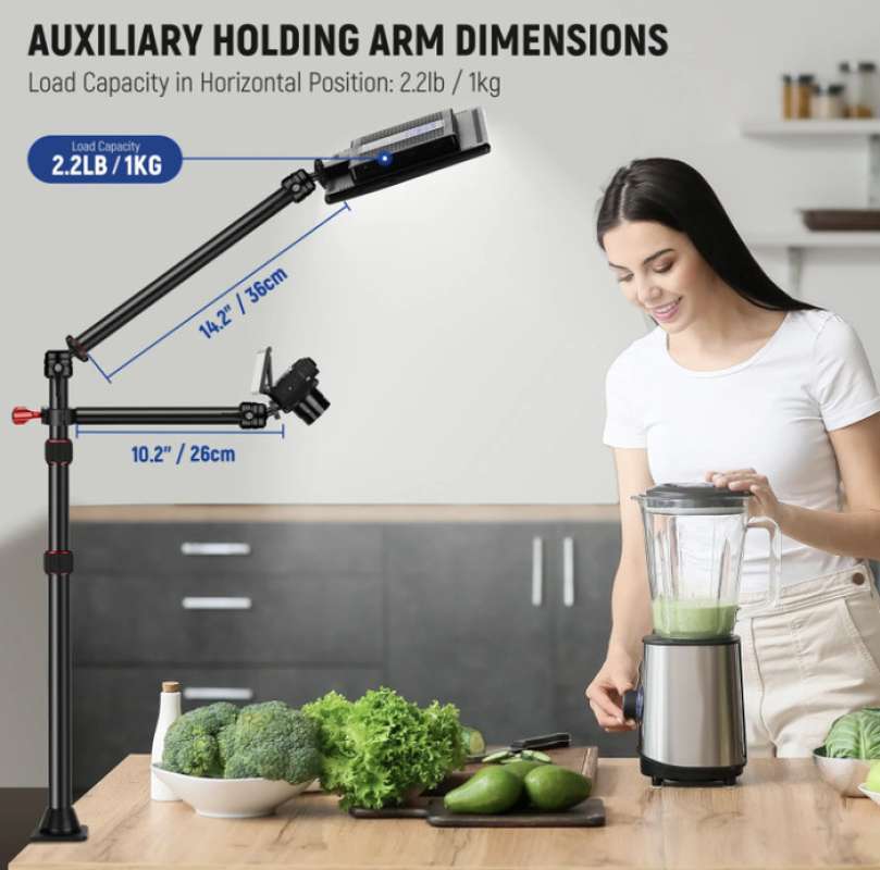 Jual Neewer Tl253a Table Top Stand Camera Desk Mount Stand With 2 Two ...