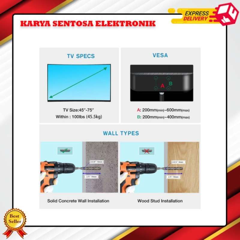 Promo Promo Bracket Tv Led Uhd 4k Oled Smart 60 70 Inc Included ...