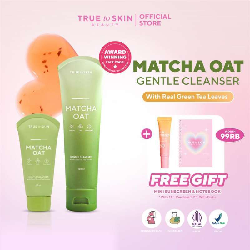 Jual True To Skin Matcha Oat Gentle Cleanser - 100ml Minions Di Seller ...