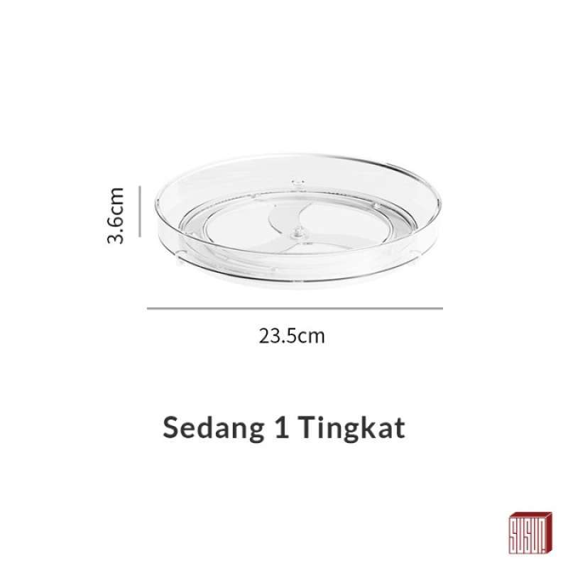 Jual Rak Putar Tingkat / Rak Putar Bumbu / Rak Putar Kosmetik / Lazy ...