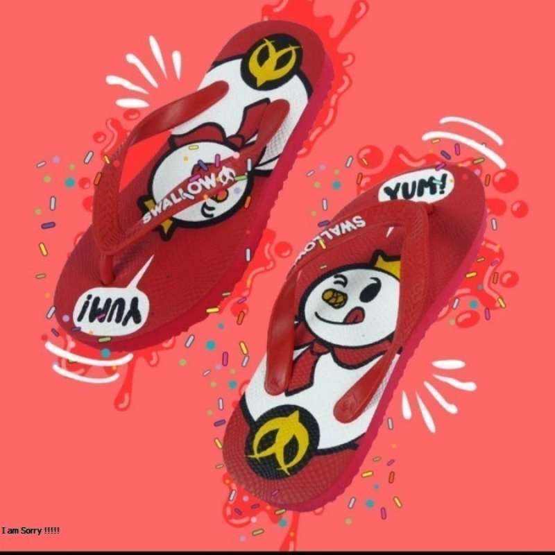 Jual Sendal Swallow Mixue Sandal Jepit Anak Ice Cream - 8,5 Di Seller ...