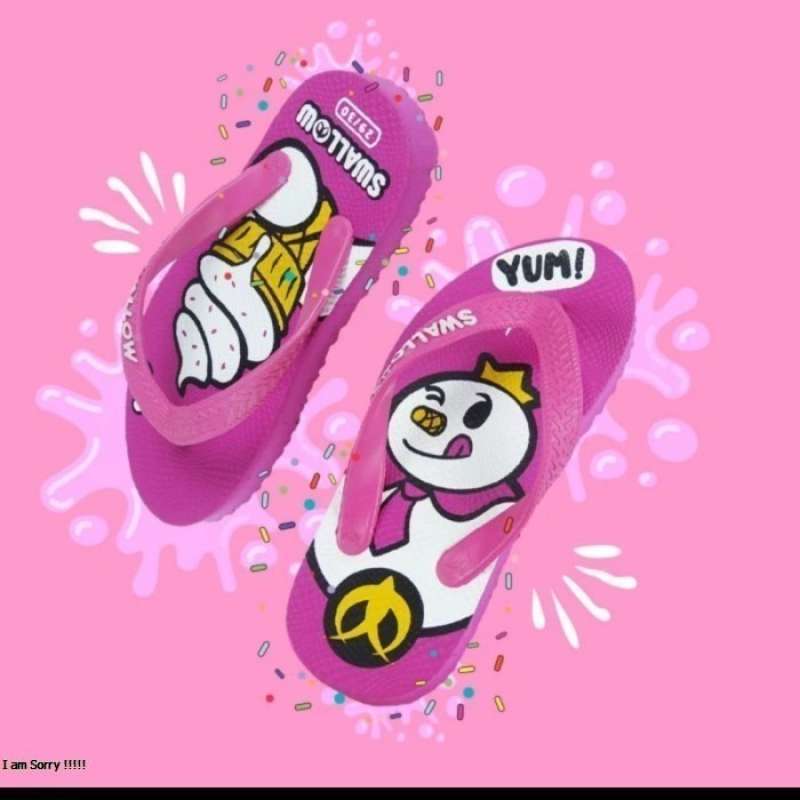 Jual Sendal Swallow Mixue Sandal Jepit Anak Ice Cream - 30-31 Di Seller ...