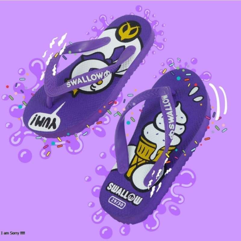 Jual Sendal Swallow Mixue Sandal Jepit Anak Ice Cream - 30-31 Di Seller ...