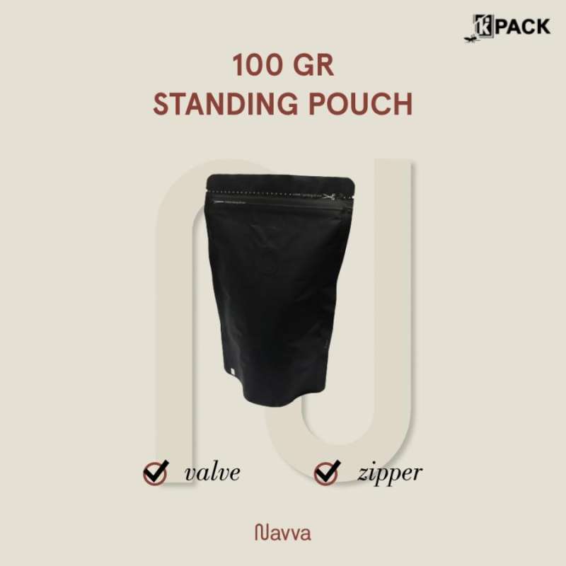 Jual 100 Gr Gram Coffee Packaging / Kemasan Standing Pouch Kopi Bubuk ...