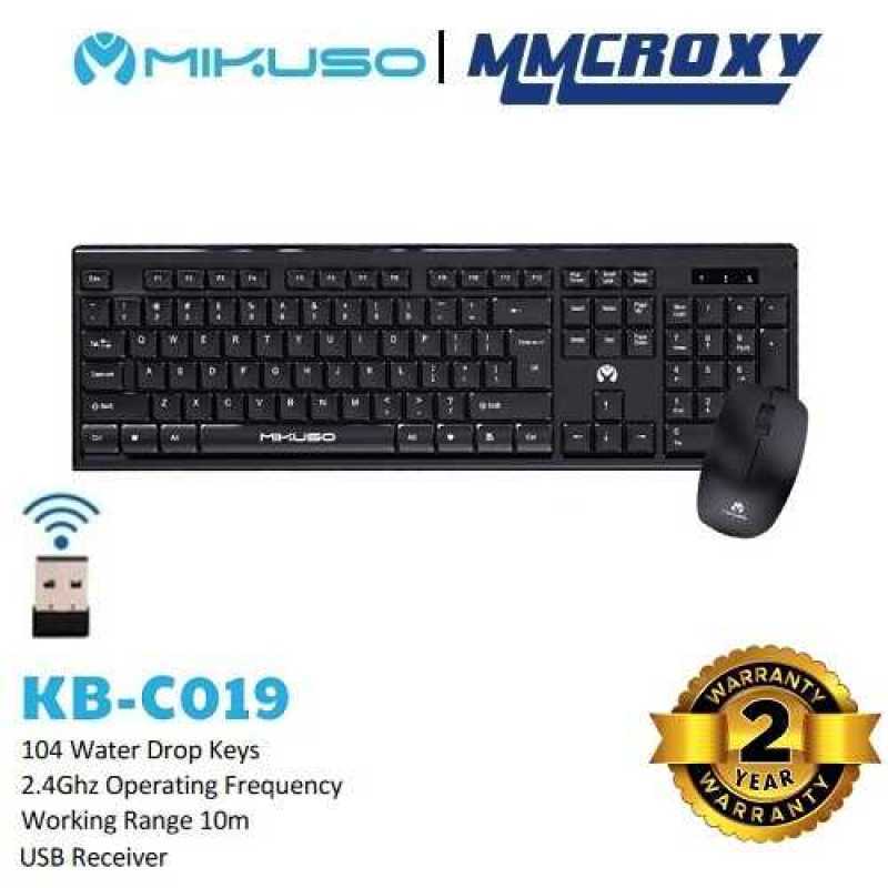 Promo Mikuso Kb-c019 Keyboard & Mouse Wireless Combo Keyboard Paseo 2.4ghz Diskon 23% Di Seller ...