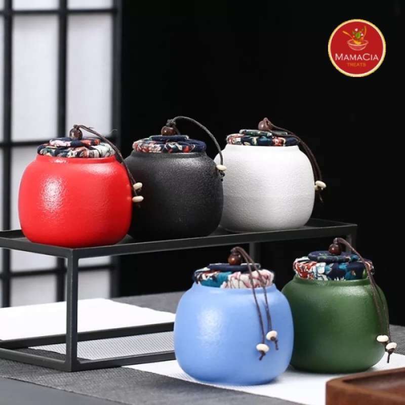 Jual Mamacia Treats Tea Canister / Tea Jar / Tempat Wadah Teh Keramik ...