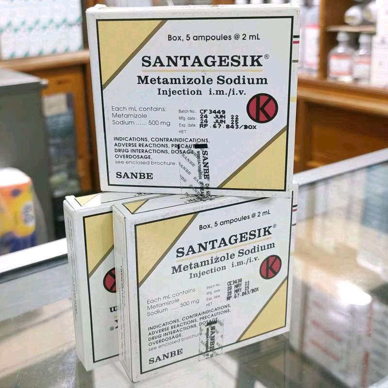 Jual New Seller Dijualsantagesik 500mg (metamizole) Injeksi Per Box ...