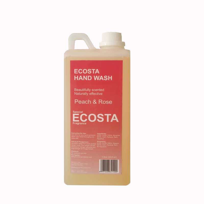 Jual Sabun Cuci Tangan Hand Wash Ecosta 1l / Sabun Refill 1l - Peach ...