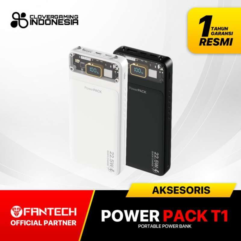 Jual Fantech T1 T-1 Powerbank 10000 Mah Mini With Fast Charging 22.5w T 1 - White Di Seller ...