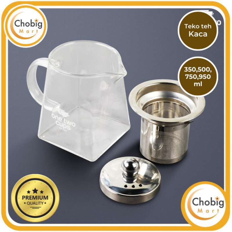 Jual Chobig Teko Poci Teh Kaca Tahan Panas Glass Teapot Dengan Saringan ...