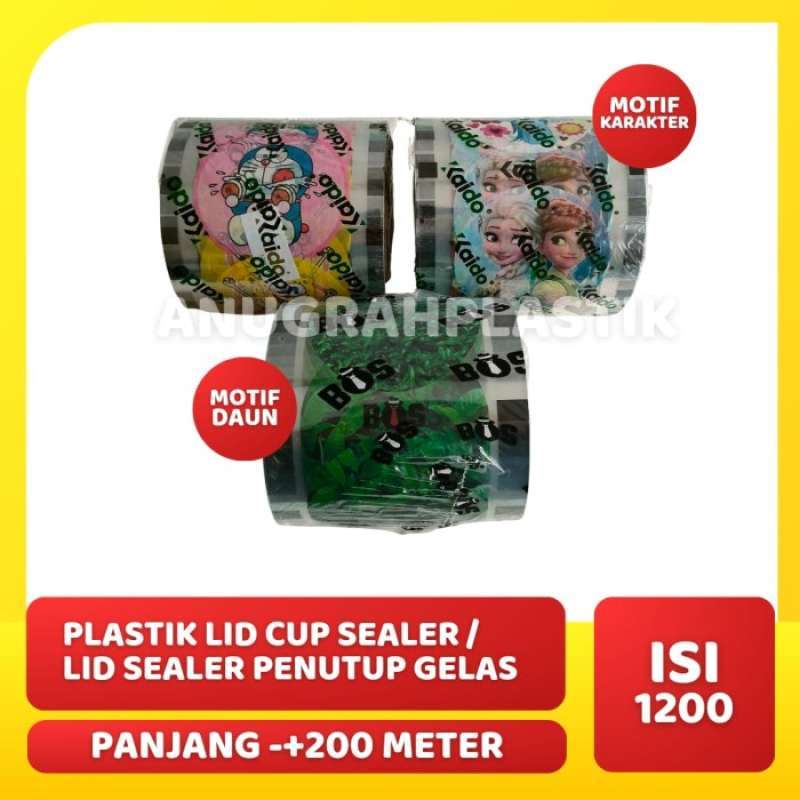 Jual Plastik Lid Cup Sealer Motif/ Lid Sealer Penutup Gelas Karakter ...