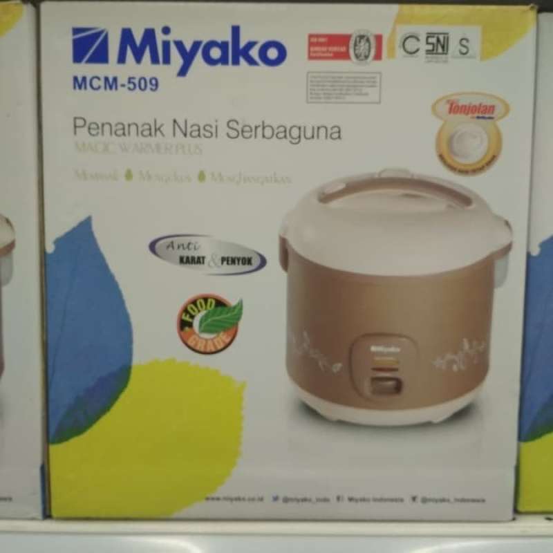 Promo Magic Com Miyako Mcm509 1.8 Liter 3in1 395 Watt - Rice Cooker ...