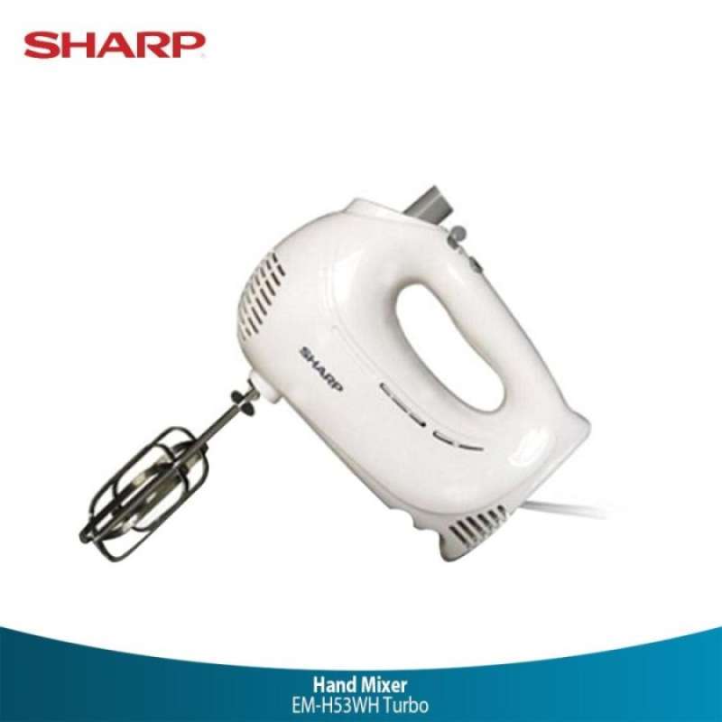 Promo Sharp New Hand Mixer Em-h53wh 250/320 Watt - Putih Diskon 23% Di ...