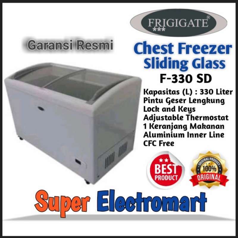 Promo Frigigate Cf 330 Sd Chest Freezer Box 330 L Lemari Pembeku 330 Liter Diskon 23% Di Seller ...
