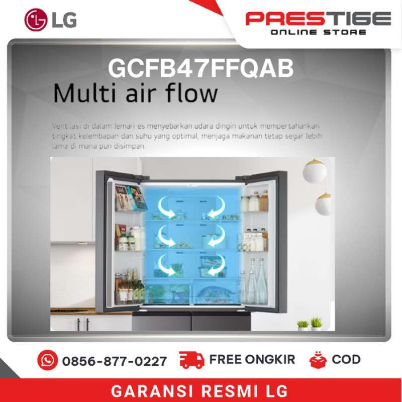 Promo Lg Kulkas Multi Door Gcfb47ffqab Smart Inverter New 2024 47ffqab ...