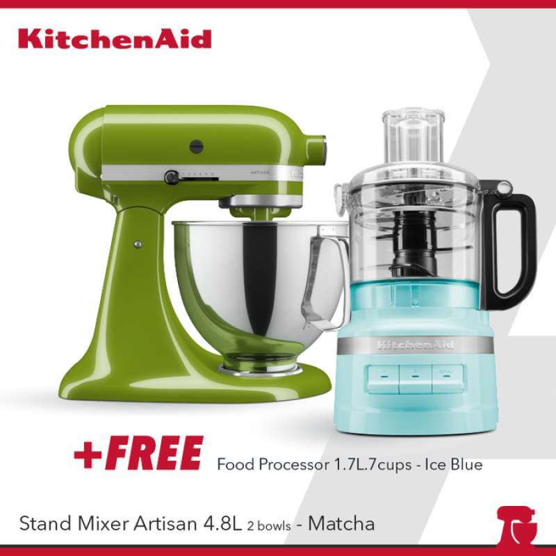 Promo Kitchenaid Mixer 4.8l Matcha Green Free Food Processor Diskon 23% ...