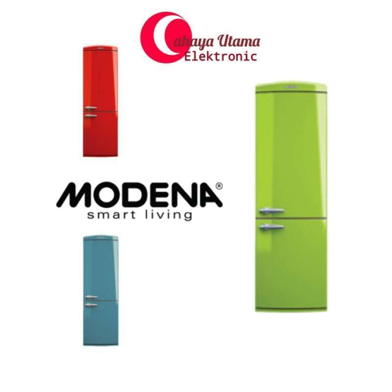 Promo Modena Kulkas Retro Rf 2332 R/u/n 324liter Bottom Freezer Garansi ...