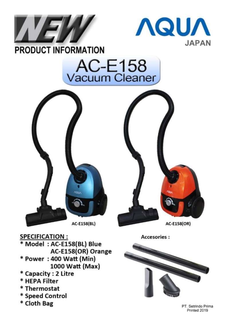 Promo Aqua Vacuum Cleaner Ac-e158 Diskon 23% Di Seller Imafuku Store ...