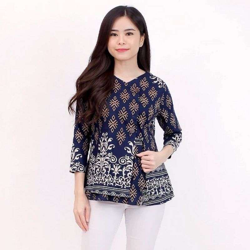 Promo Batik Wanita - Promo Atasan Batik Wanita A036-184 - Bahan Batik Stretch Diskon 2% Di ...