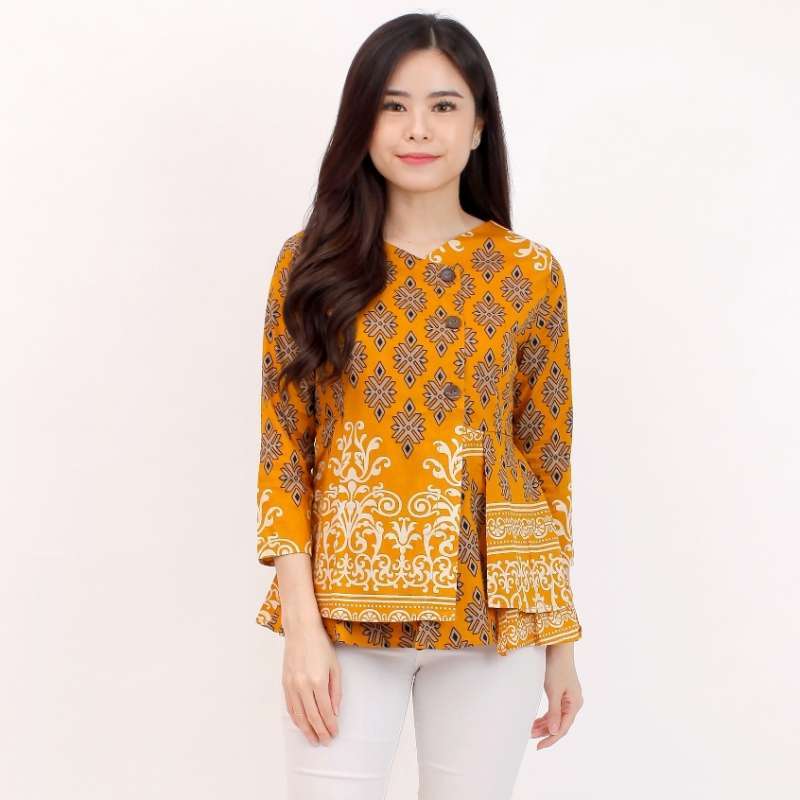 Promo Batik Wanita - Promo Atasan Batik Wanita A036-184 - Bahan Batik Stretch Diskon 2% Di ...