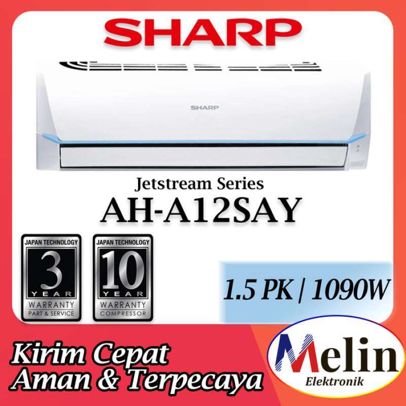 Promo Ac Sharp 1.5 Pk Ah-a12say Thailand Jetstream Series 1 1/2 Pk Unit ...