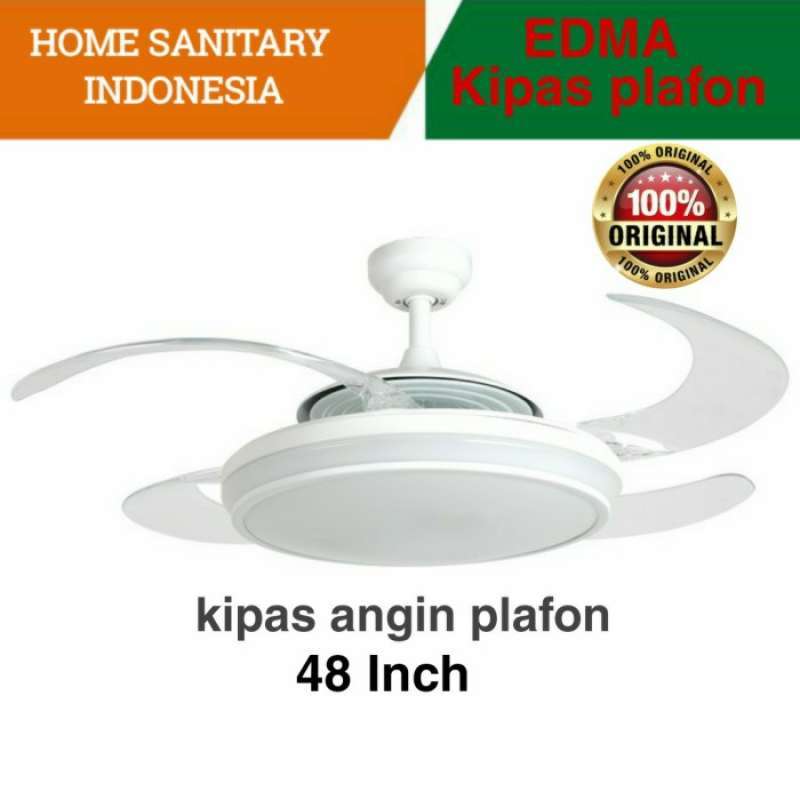 Promo Edma Fanaway 48 Kipas Angin Plafon Ceiling Fan Plus Led Remote ...