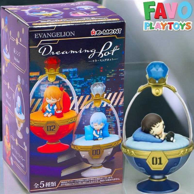 Promo Re-ment Neon Genesis Evangelion Dreaming Pot Series Blind Box ...