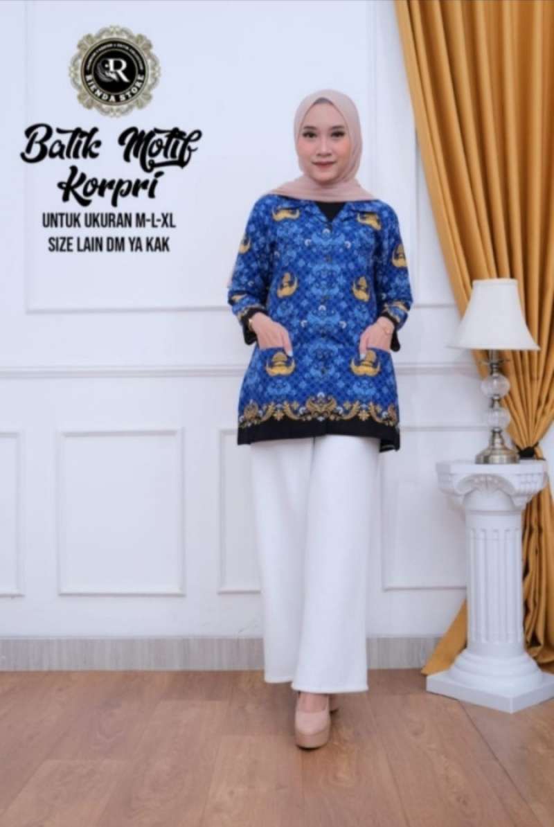 Jual Batik Korpri Wanita Motif Terbaru 2022 Baju Batik Seragam Kopri Furing Di Seller Mama Shop ...