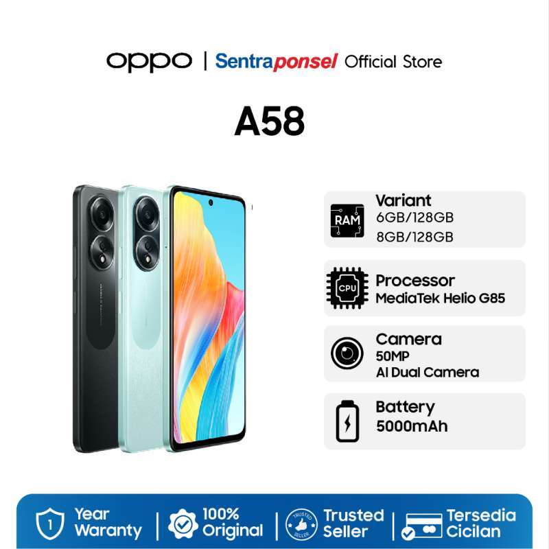 Jual Handphone OPPO A58 Nfc (cph2577) Di Seller Sentraponsel Store ...