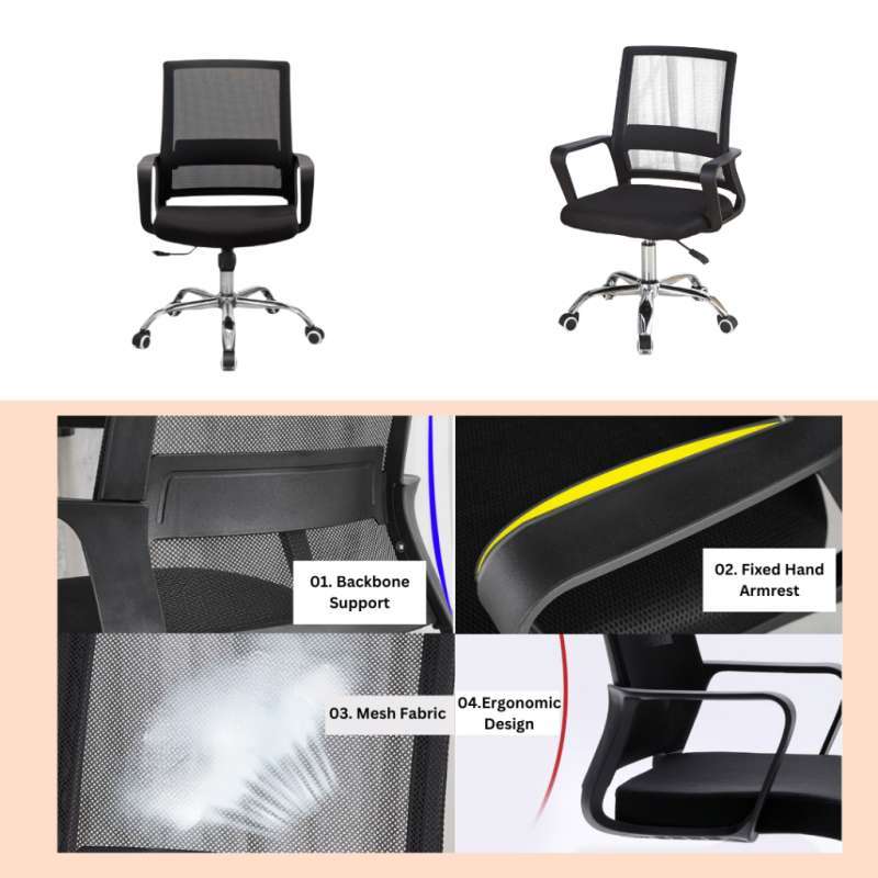 Promo Starlead Kursi Kantor Ergo Comfort Lite | Staff Karyawan Rotary ...