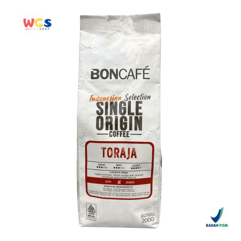 Jual Boncafe Toraja Single Origin Roasted Arabica 100% Ground Coffee ...