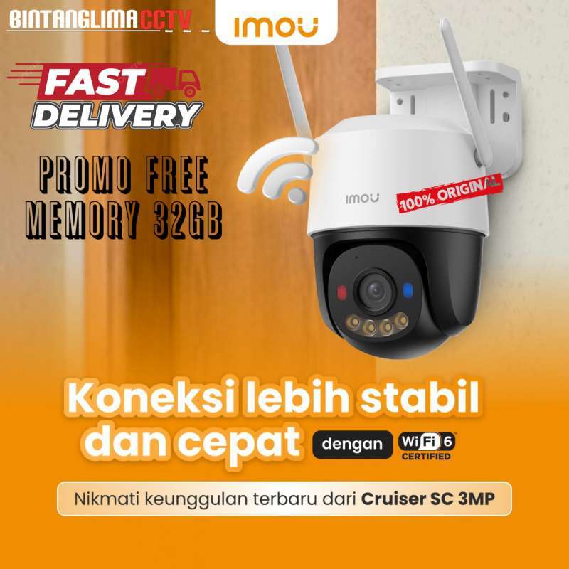 Jual Imou Cruiser Sc 3mp Pan Tilt Color Night Vision Two-way Talk ...