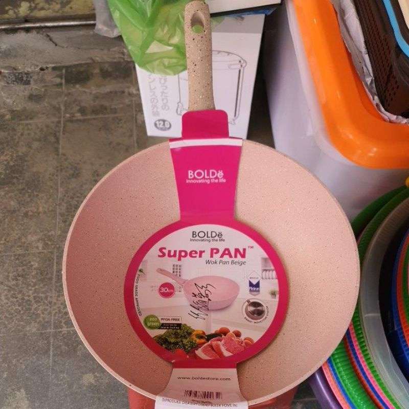 Jual Pan Goreng Super Pan Wok Pan Bolde 30 Cm Beige Di Seller Cede Raya ...