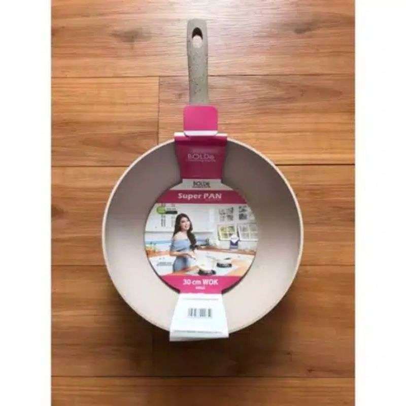 Jual Pan Goreng Super Pan Wok Pan Bolde 30 Cm Beige Di Seller Cede Raya ...