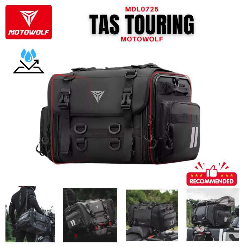 Jual Motowolf Tas Touring Motor Waterproof Tas Motor Belakang Travel ...