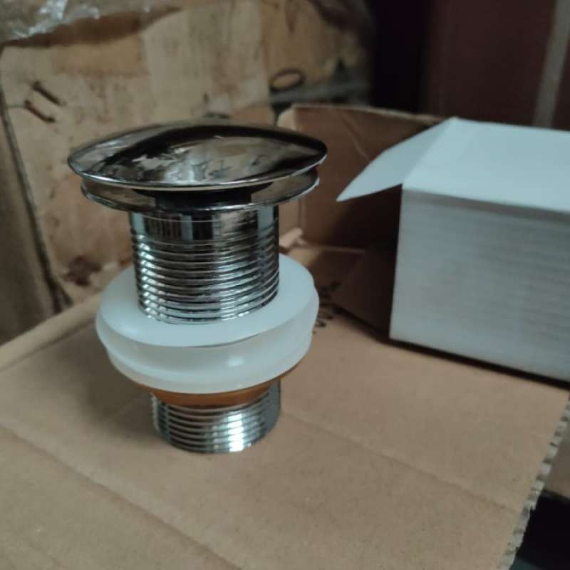 Promo Afur Wastafel/afur Pembuangan/kepala Afur Kuningan - Tutup Besar ...