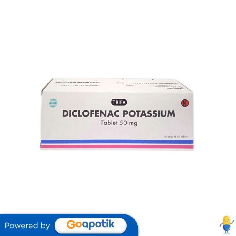 Jual Diclofenac Potassium Trifa 50 Mg Box 100 Tablet Di Seller Apotek Berkah Bersama Sejahtera ...