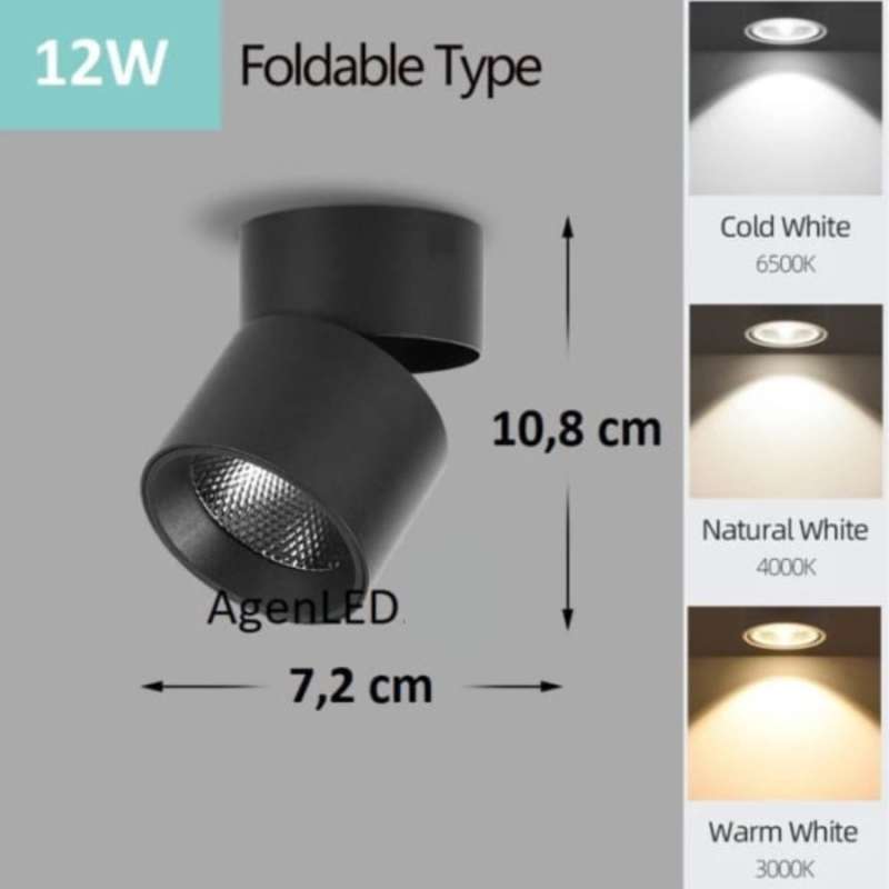 Jual Vacolux Lamp Led 12W Spotlight Plafon 12 Watt Lampu Sorot ...