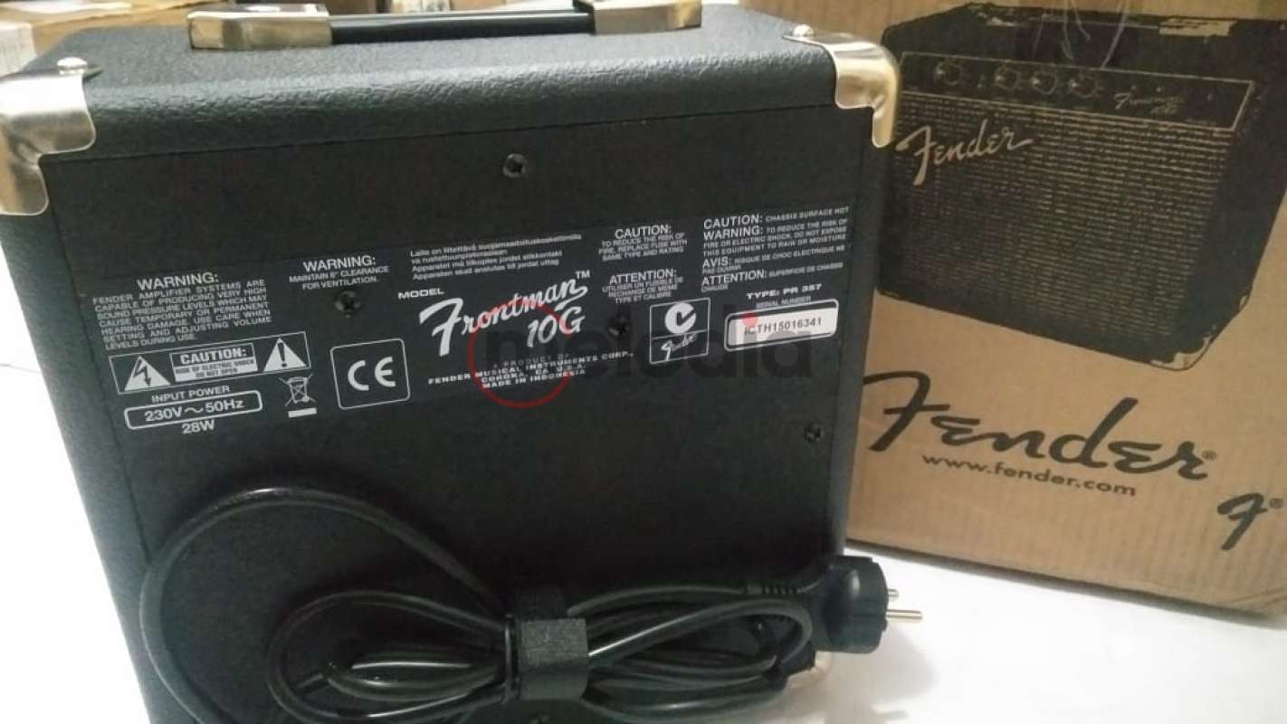 Jual Fender Frontman 10g, Amplifier Guitar 10-watt With 15cm Speaker Di ...